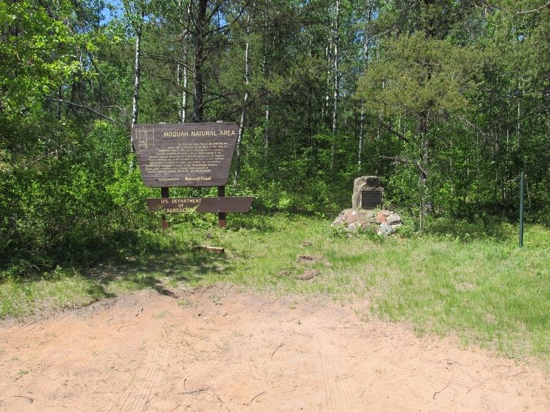 Moquah Natural Area Historical Marker