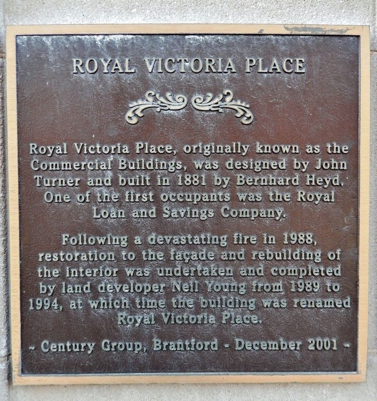 Royal Victoria Place Historical Marker