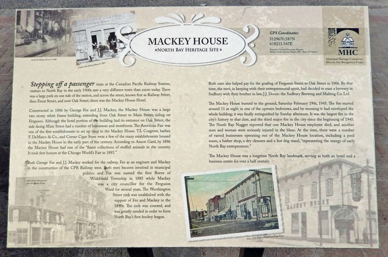 Mackey House Historical Marker