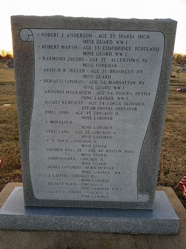 Herrin Massacre Memorial Historical Marker