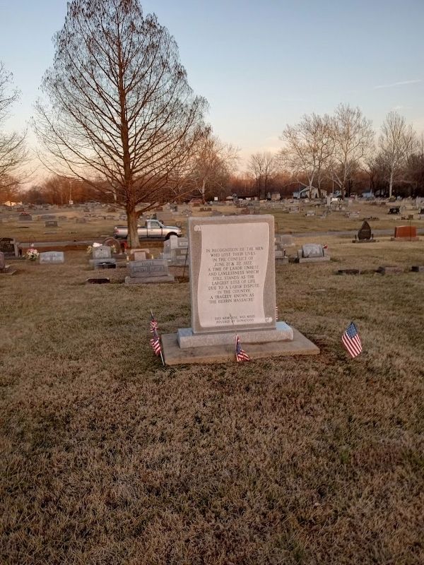 Herrin Massacre Memorial Historical Marker