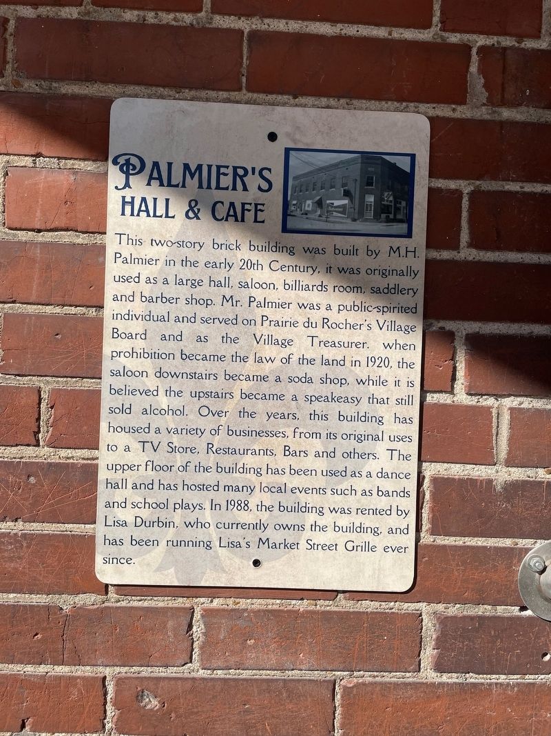 Palmier's Hall & Cafe Historical Marker