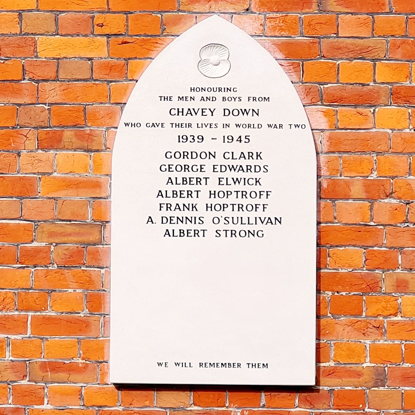 Photo: Honouring the Men and Boys from Chavey Down Marker