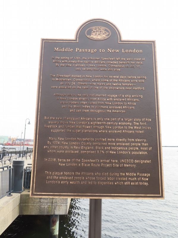 Middle Passage to New London Historical Marker