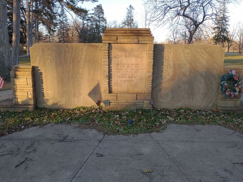 Corunna World War II Memorial, a War Memorial