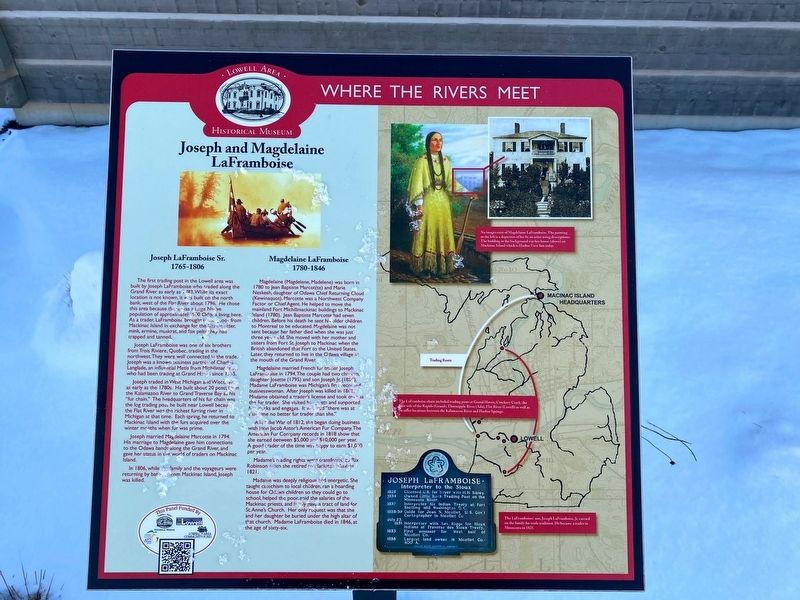 Joseph and Magdelaine LaFramboise Historical Marker