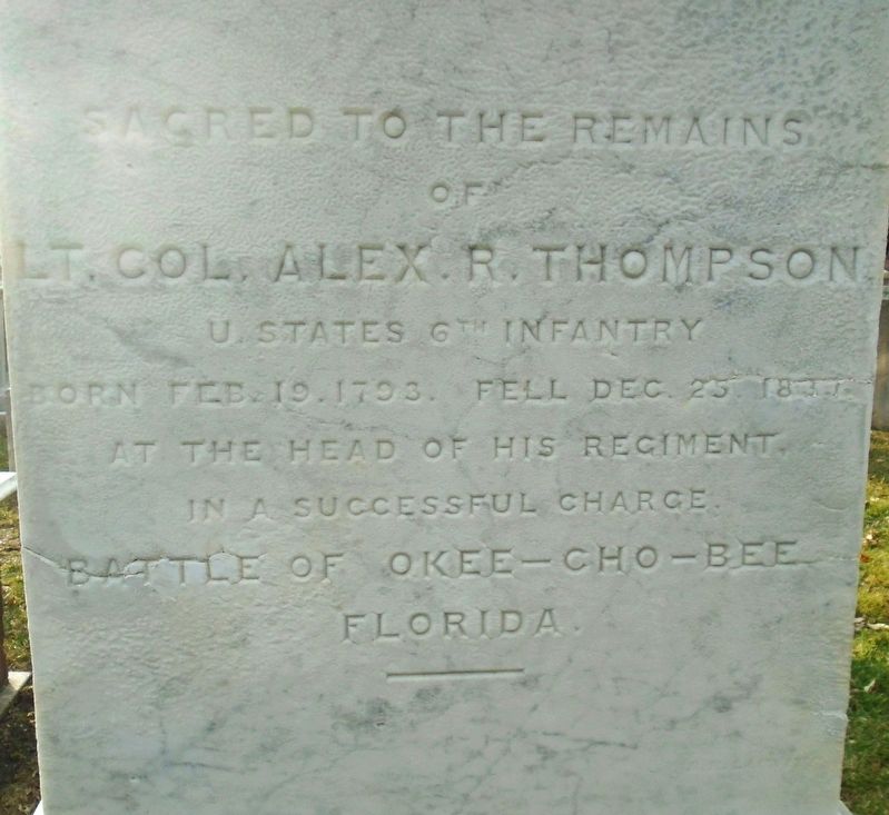 Lt. Col. Alex. R. Thompson, a War Memorial