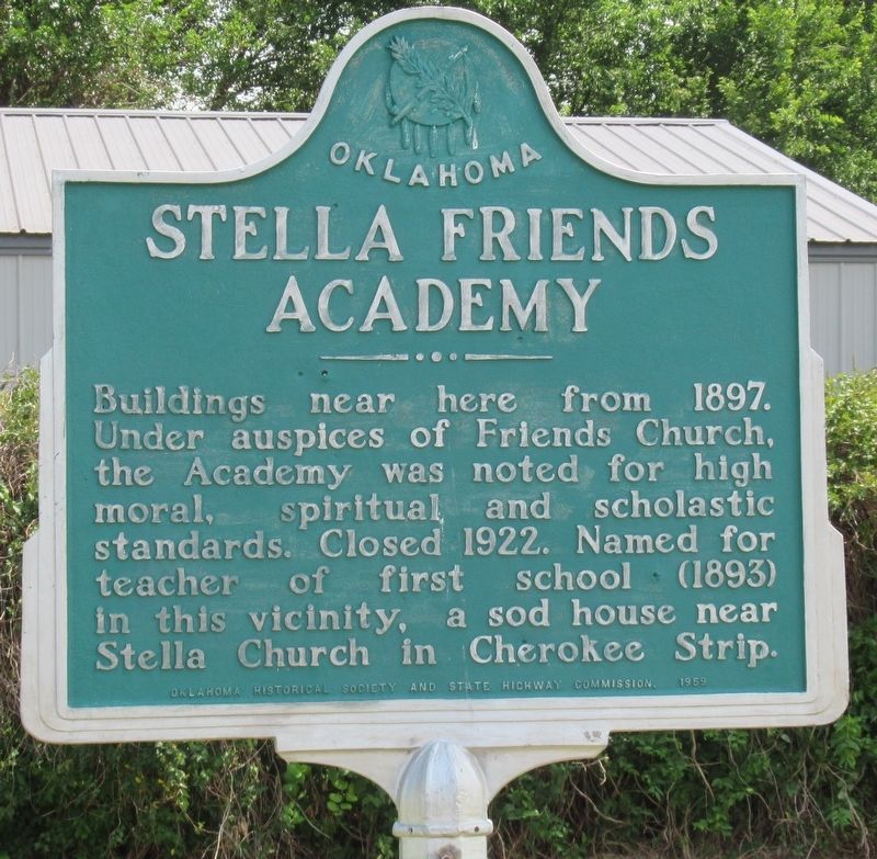 Stella Friends Academy Historical Marker