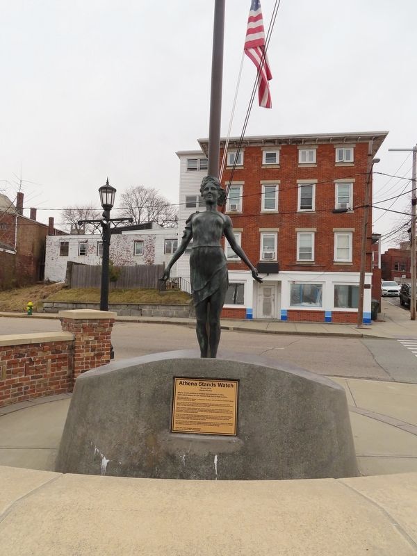 Athena Stands Watch Historical Marker