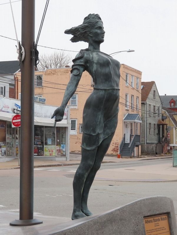 Athena Stands Watch Historical Marker