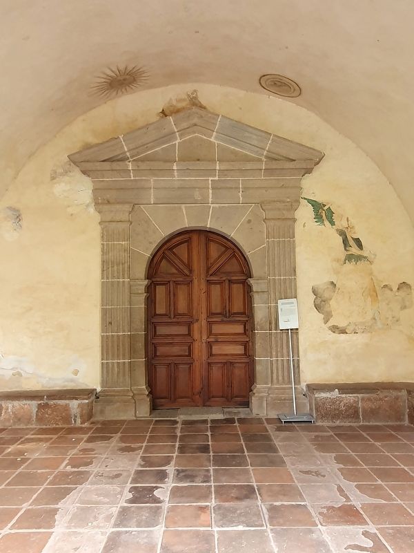 Entryway of the Convent of Santa Ana Historical Marker