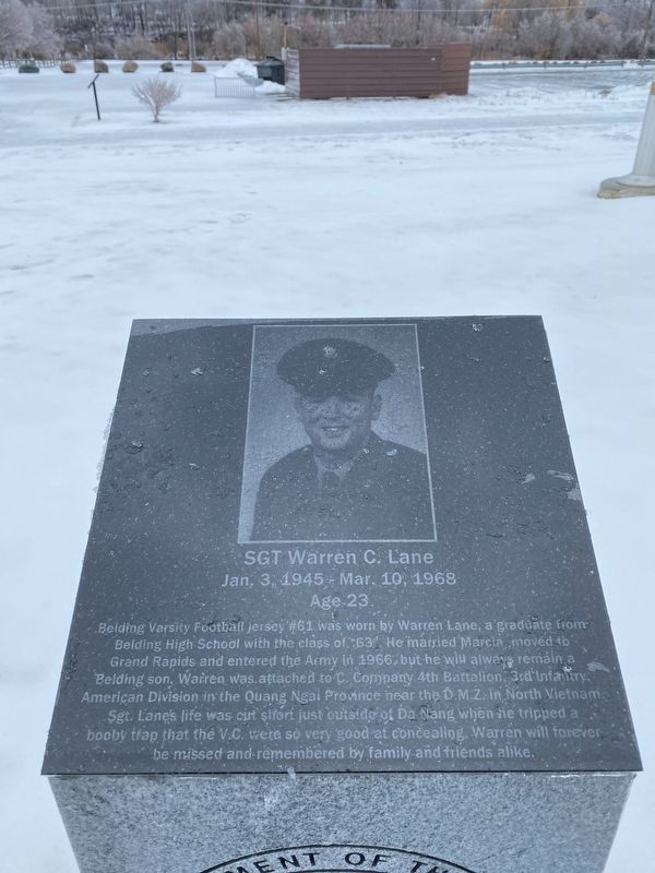 SGT Warren C. Lane, a War Memorial