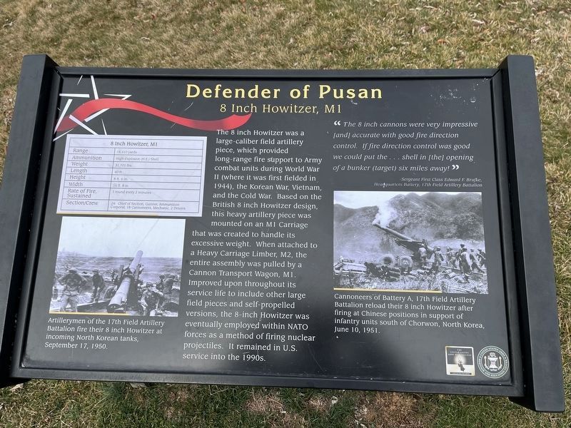 Defender of Pusan Historical Marker