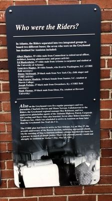 Who Were the Riders? Historical Marker