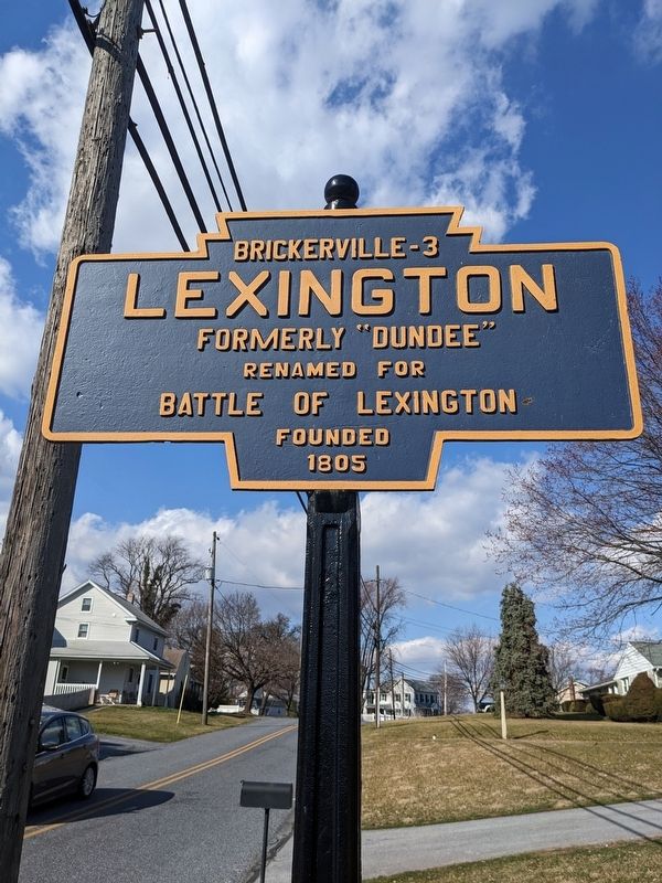Lexington Historical Marker