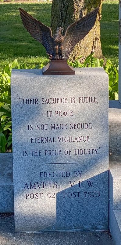 New Baltimore Veterans Memorial, a War Memorial