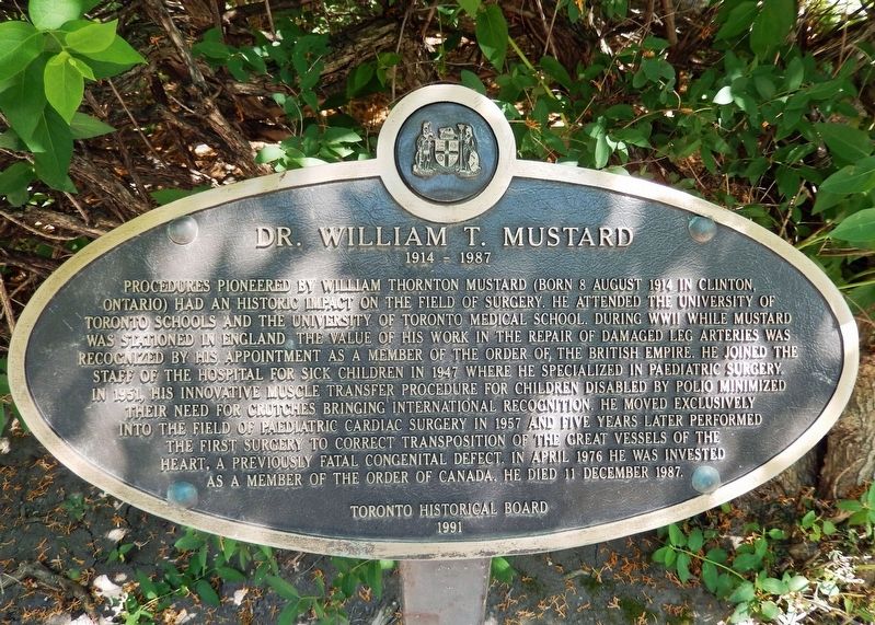 Dr. William T. Mustard Historical Marker
