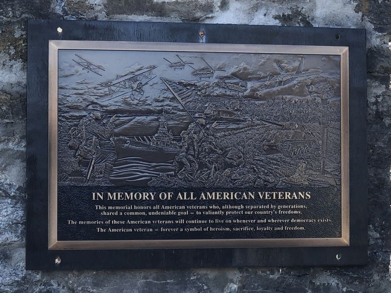 In Memory of All American Veterans, a War Memorial