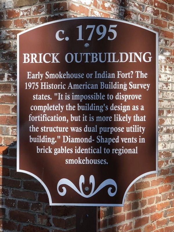 Brick Outbuilding Historical Marker
