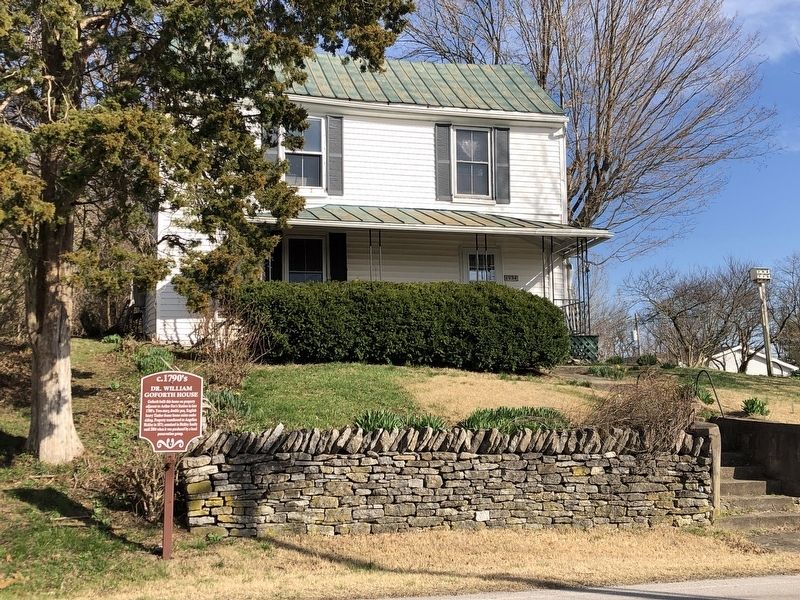 Dr. William Goforth House Historical Marker
