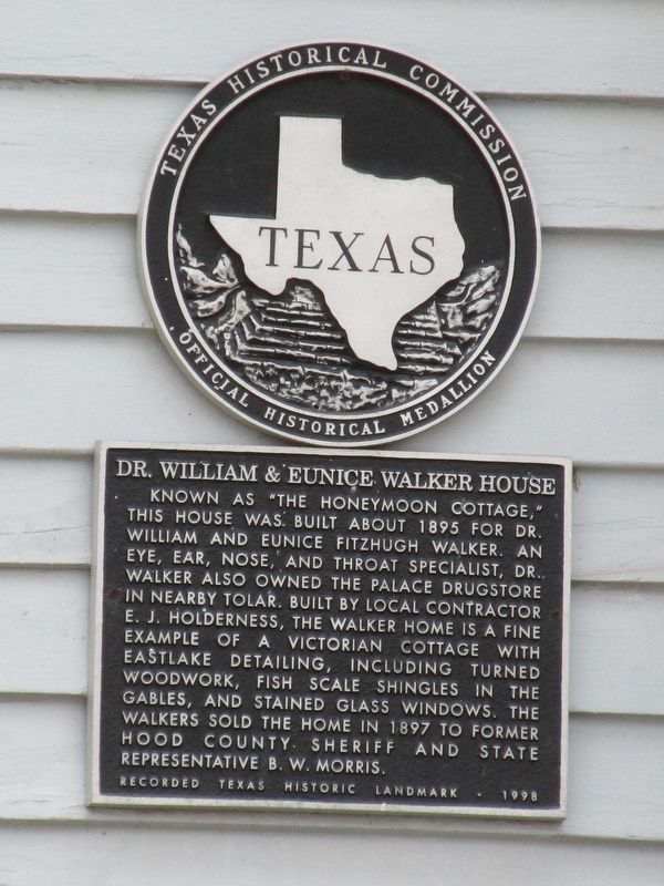 Dr. William and Eunice Walker House Historical Marker