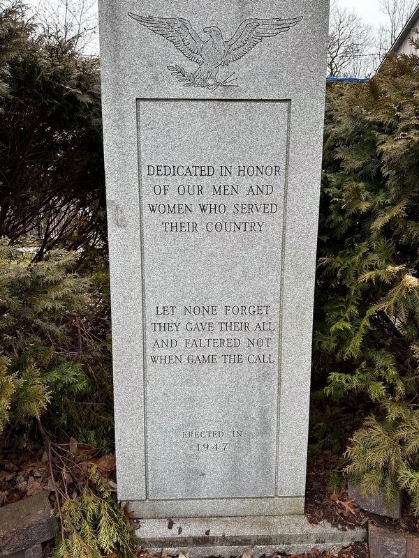 Mattawan Veterans Memorial, a War Memorial