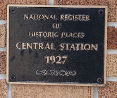 Central Station Historical Marker