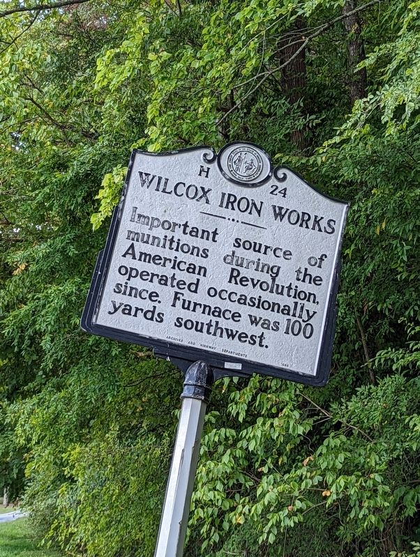 Wilcox Iron Works Historical Marker