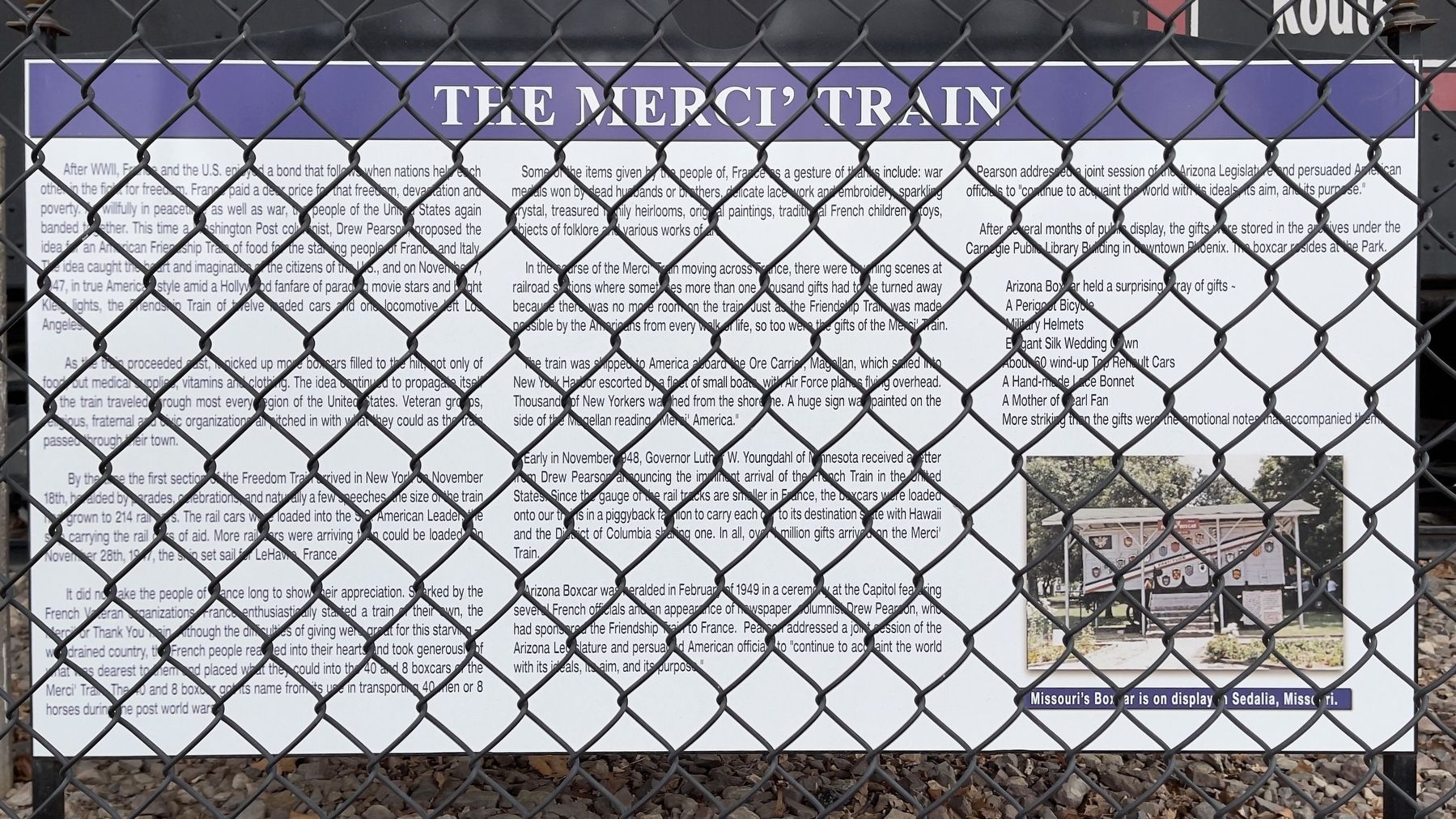 C. B. & Q. 5614 Steam Locomotive Historical Marker