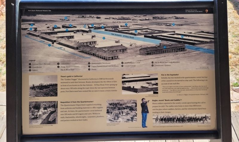 Legend - Fort Davis Historical Marker