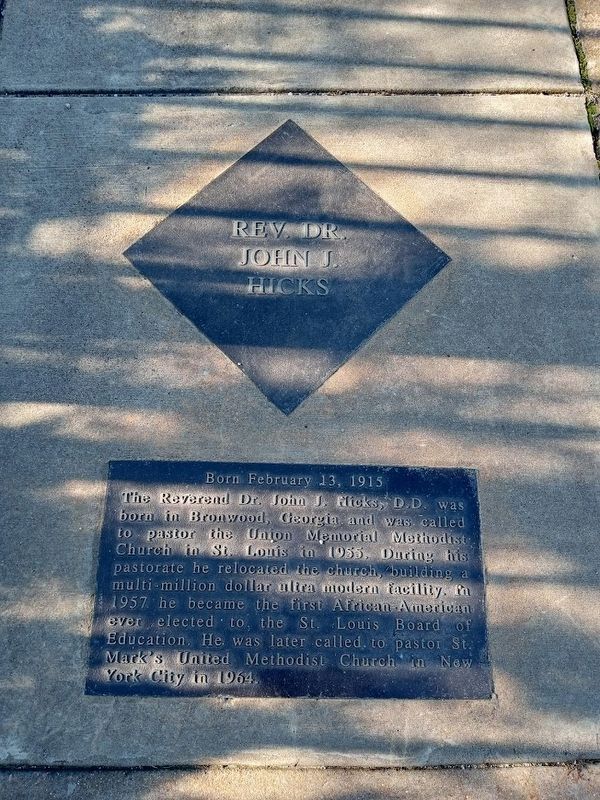 Rev. Dr. John J. Hicks Historical Marker