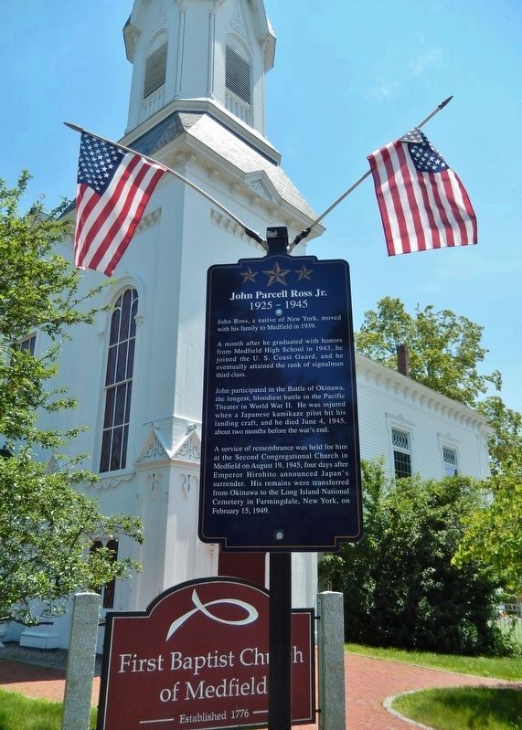 John Parcell Ross Jr. Historical Marker