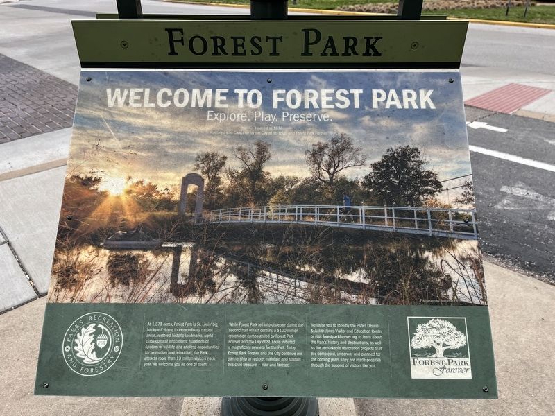 Welcome to Forest Park Historical Marker