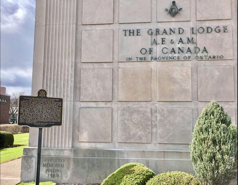 Canada’s First Grand Lodge of Ancient Free and Accepted Masons (A.F ...
