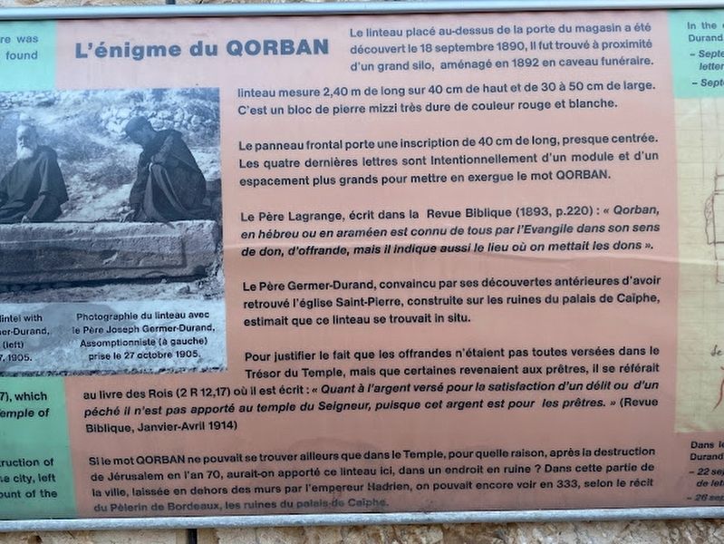 The enigma of QORBAN / L'énigme du QORBAN Historical Marker