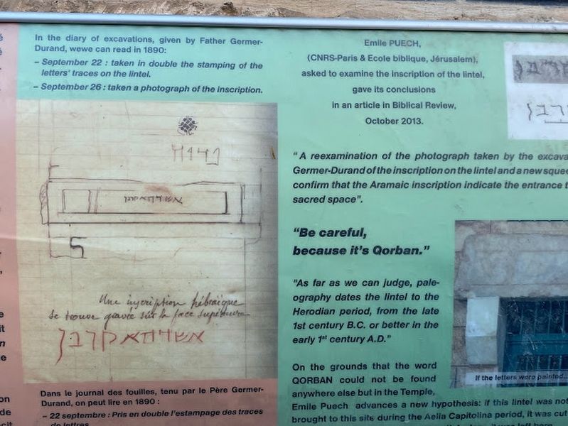 "Be careful, because it's QORBAN." Historical Marker