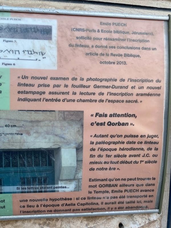 "Be careful, because it's QORBAN." Historical Marker