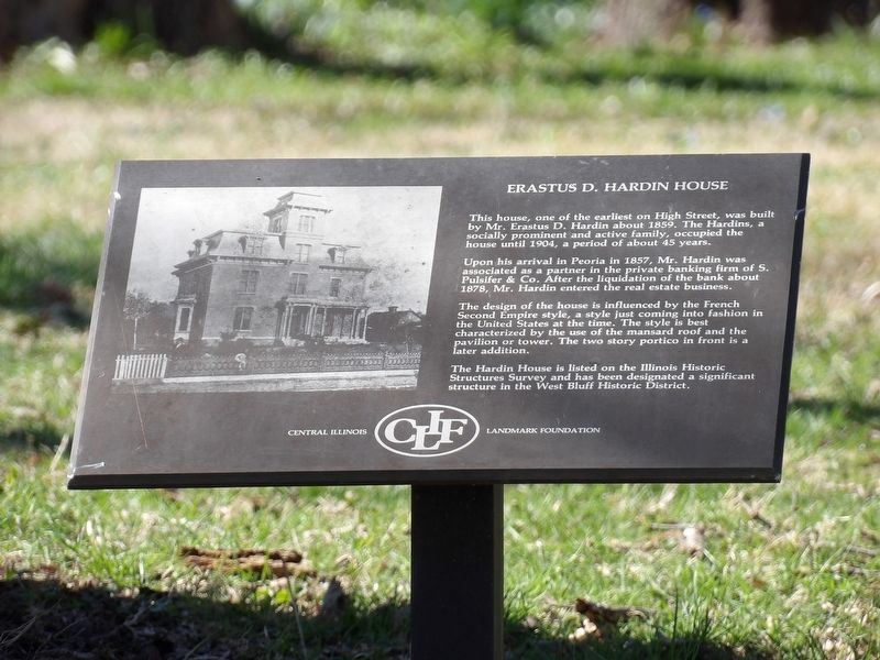 Erastus D. Hardin House Historical Marker