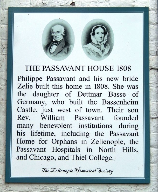 The Passavant House 1808 Historical Marker