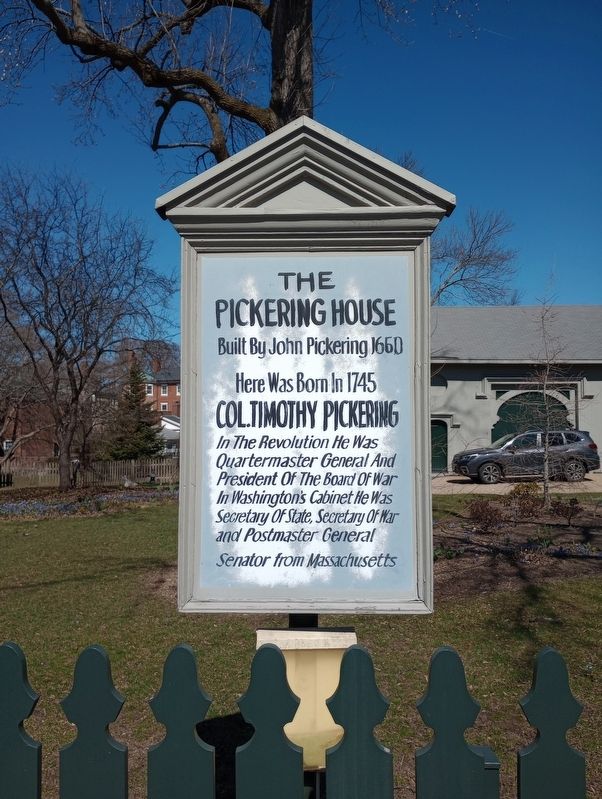 The Pickering House Historical Marker