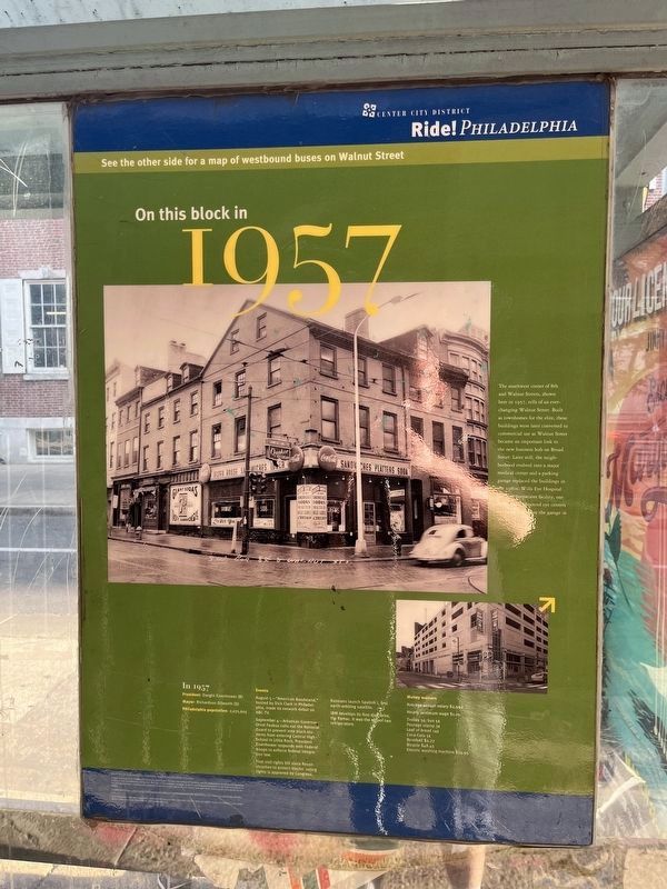 On this block in 1957 Historical Marker