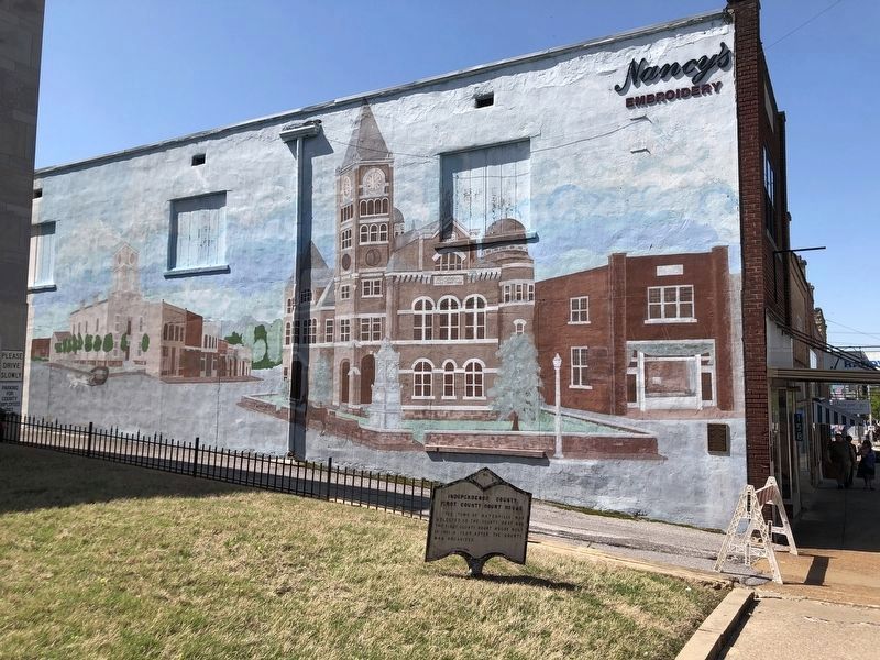 Independence County First County Court House Historical Marker