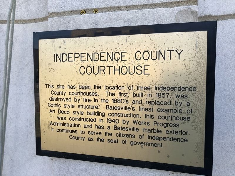 Independence County Courthouse Historical Marker