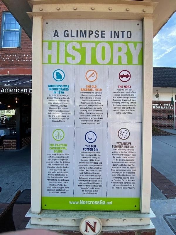 A Glimpse into History Historical Marker