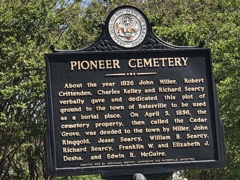 Pioneer Cemetery Historical Marker