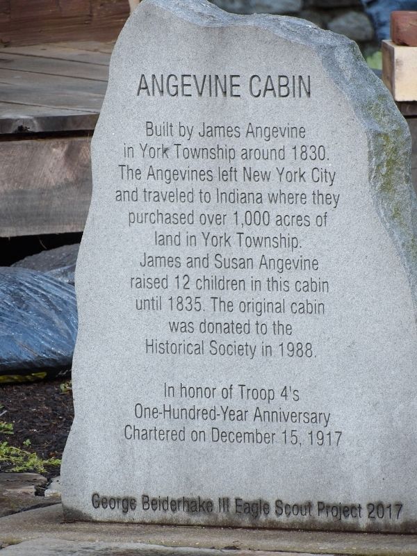 Angevine Cabin Historical Marker