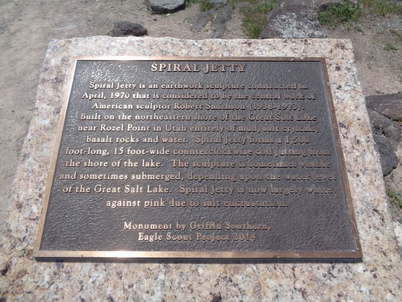 Spiral Jetty Historical Marker