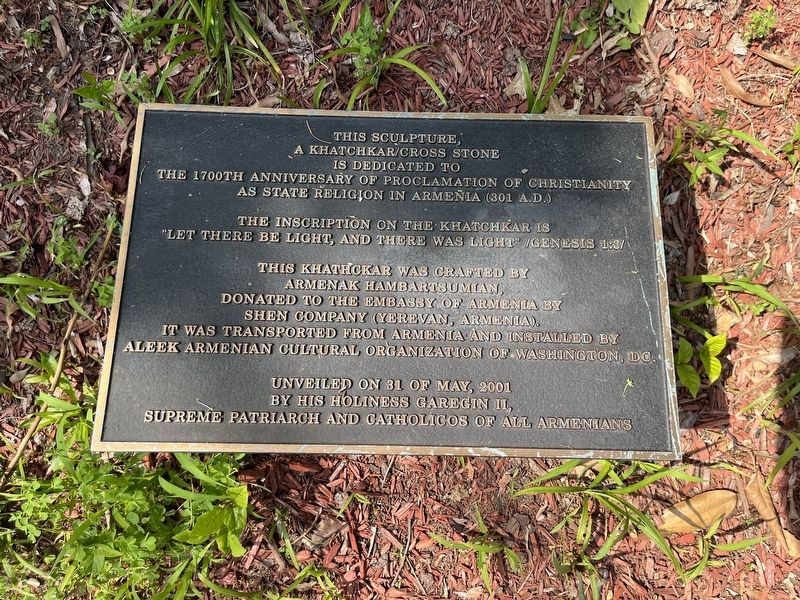 Khatchkar Sculpture Historical Marker