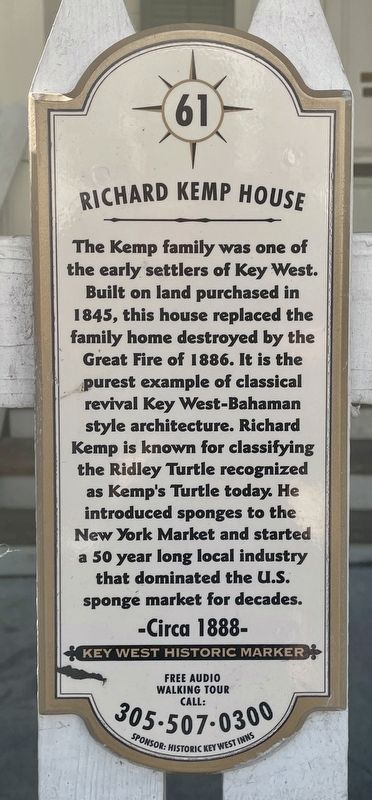 Richard Kemp House Historical Marker
