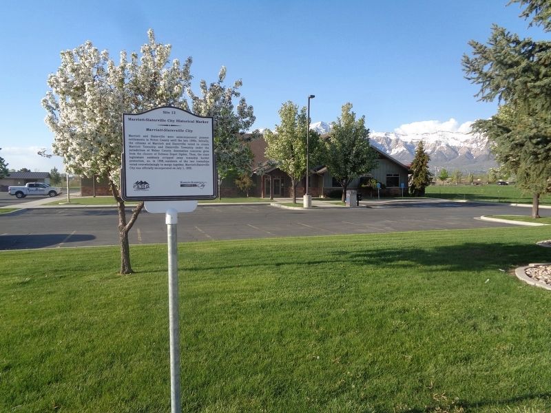 Marriott-Slaterville City Historical Marker
